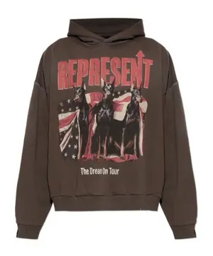 REPRESENT Graphic Hoodie - Brown