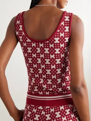 Dries Van Noten Jacquard-knit Bodysuit
