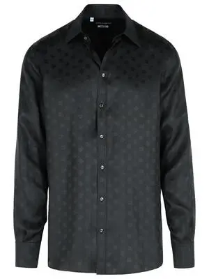 Dolce & Gabbana Dolce Gabbana Dg Logo Martini Jacquard Shirt - Black