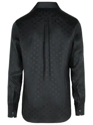 Dolce & Gabbana Dolce Gabbana Dg Logo Martini Jacquard Shirt - Black