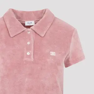 Celine Triomphe Terry Cotton Polo