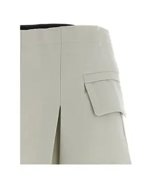 Sacai Melton Button Detailed Skorts