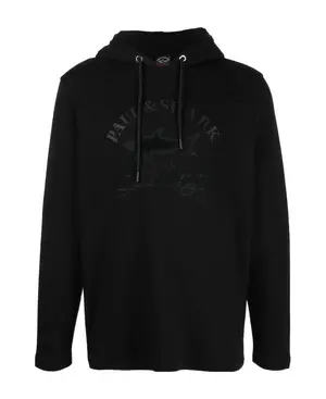 PAUL  SHARK Paul & Shark Logo Printed Drawstring Hoodie