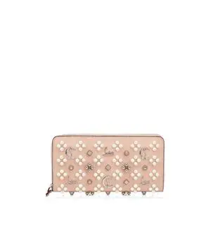 CHRISTIAN LOUBOUTIN Logo Long Purse - Nude