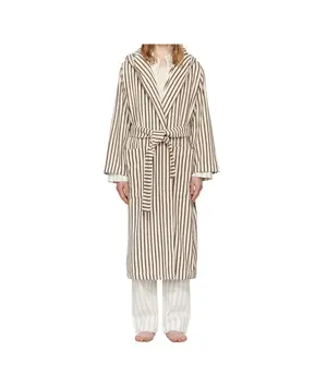 TEKLA Terry Hooded Bathrobe - Multicolor