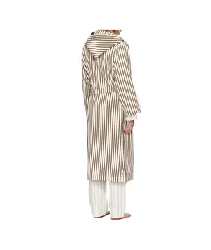 TEKLA Terry Hooded Bathrobe - Multicolor