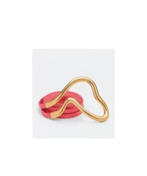Bottega Veneta Curved Buckle Waist Belt - Red