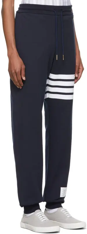 Thom Browne 4-bar Striped Sweatpants - Blue