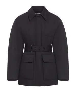 Jacquemus Le Blouson Bari Belted Waist Jacket - Black