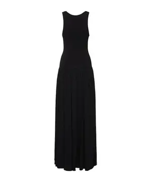 Loulou De Saison Sleeveless Maxi Dress With Pleated Skirt