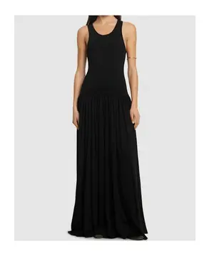 Loulou De Saison Sleeveless Maxi Dress With Pleated Skirt