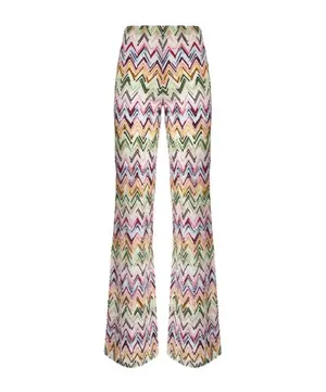 Missoni Zigzag Wide-leg Beach Pants - Multicolor