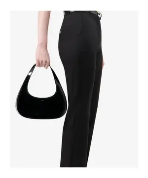 Coperni Leather Shoulder Bag - Black