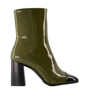 CAREL Block Heel Zip Up Ankle Boots