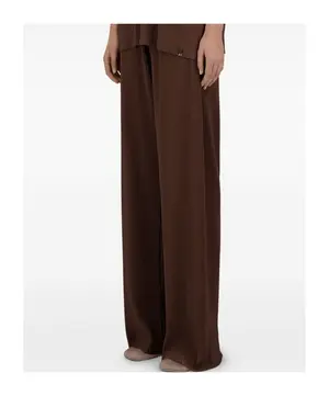 Herno Elasticated Waist Wide-leg Trousers - Red