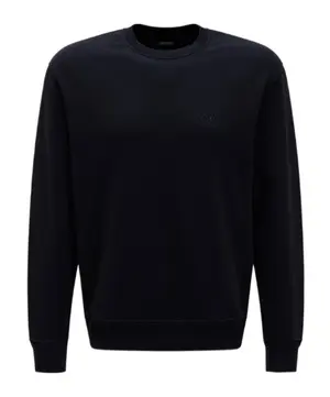 C.P. COMPANY Logo Embroidered Crewneck Sweatshirt - Black