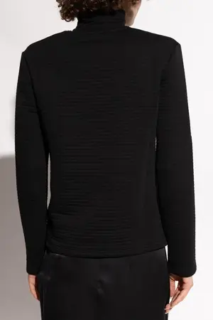 JIL SANDER Logo Patch High Neck Jumper