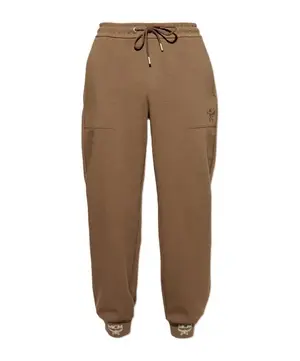 Mcm Drawstring Sweatpants - Brown