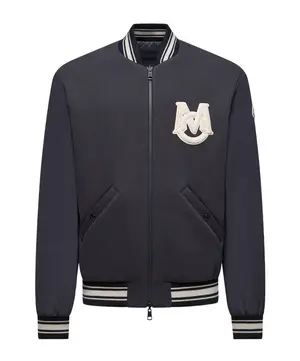 Moncler Vennes Reversible Down Bomber Jacket - Navy