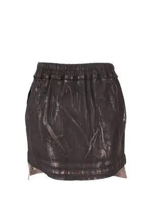 Rick Owens Mini Skirt With Drawstring Waist