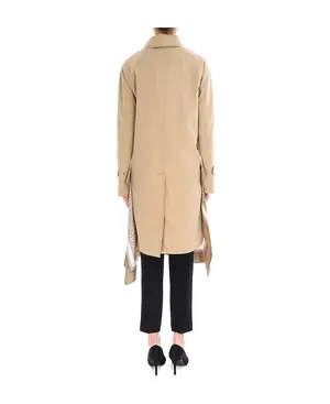 Burberry Trench Coat With Checkered Print