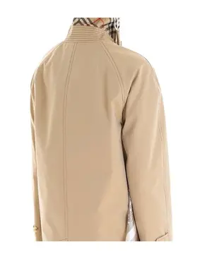 Burberry Trench Coat With Checkered Print