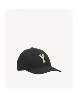 Saint Laurent Varsity Baseball Cap - Black/ivory