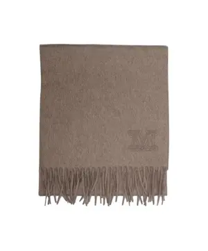 Max Mara Wsdalia Fringed Edge Scarf - Beige