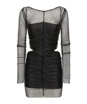 Giuseppe Di Morabito Embroidered Mesh Mini Dress