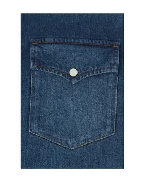 A.p.c. Double-pocket Buttoned Denim Shirt