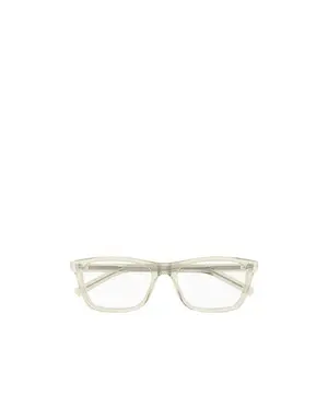 Saint Laurent Rectangle Frame Eyeglasses - White