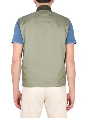 FAY Logo Detailed Zipped Gilet