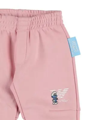 Emporio Armani Track Pants With Embroidered Detail