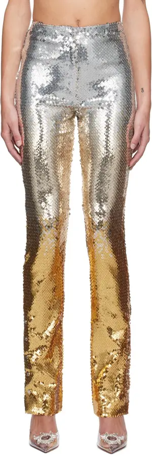Rabanne Sequin-embellished Gradient Trousers
