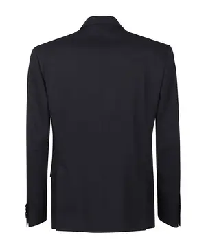 LARDINI Double-breasted Blazer - Black