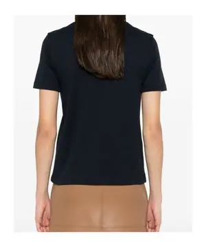 Max Mara Logo Printed Crewneck T-shirt - Black
