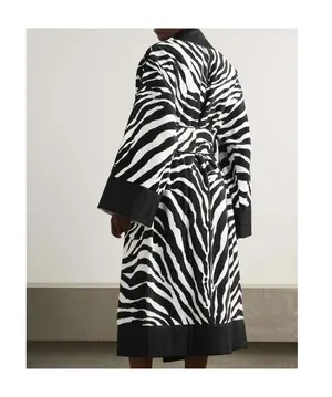 Dolce & Gabbana Long Sleeve Graphic Print Robe