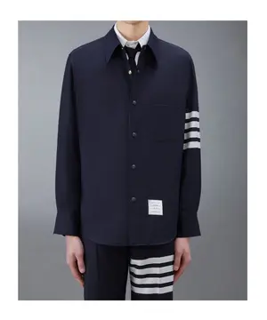 Thom Browne 4-bar Pocket Shirt