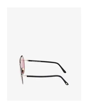 TOM FORD Rickie Oversized Round Frame Sunglasses - Pink