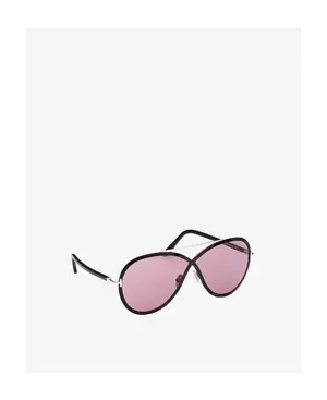 TOM FORD Rickie Oversized Round Frame Sunglasses - Pink