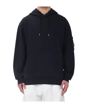 C.P. COMPANY Lens Pocket Hoodie - Black