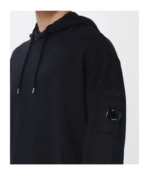 C.P. COMPANY Lens Pocket Hoodie - Black
