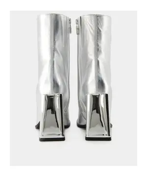 CAREL Metallic Chunky Heel Short Boots