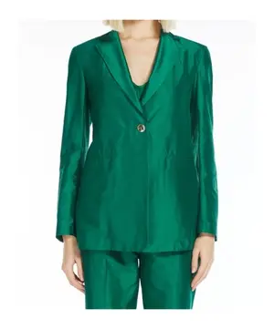 Max Mara Single-breasted Silk Blazer