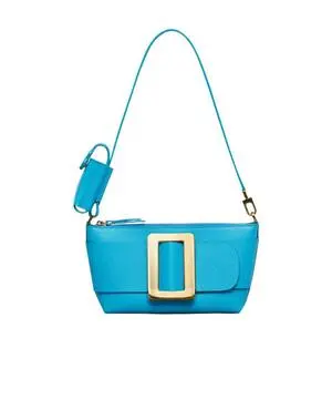 Boyy Buckle Pochette Epsom Crossbody Bag - Blue