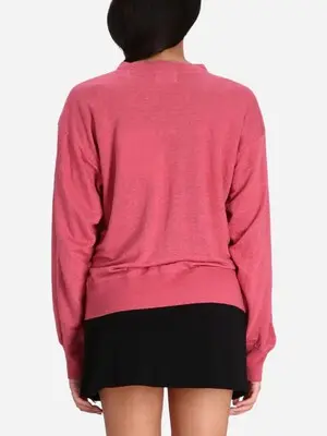 Isabel Marant Étoile Logo Printed Long-sleeved T-shirt