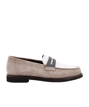Brunello Cucinelli Embellished Slip-on Loafers