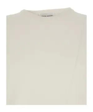 ROBERTO COLLINA Ribbed Crewneck T-shirt - White