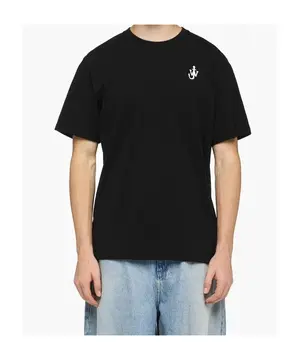J.W.ANDERSON Jw Anderson Anchor Embroidered T-shirt - Black