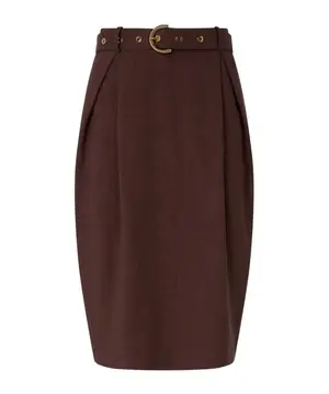 Pinko Belted Pleated Skirt